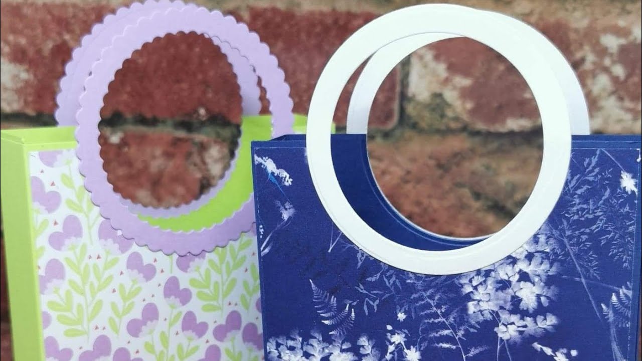 Ring top bag tutorial with Stampin' Up! Designer Series Paper - YouTube