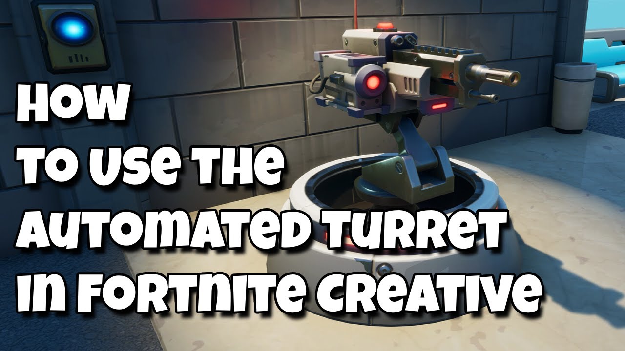 How to Use the Automated Turret in Fortnite Creative - YouTube