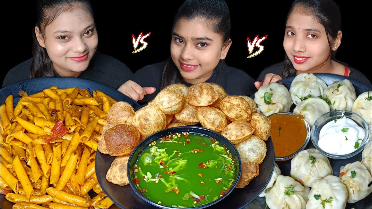 Golgappa (Pani Puri) Pasta Challenge | Spicy Pani Puri Challenge ...