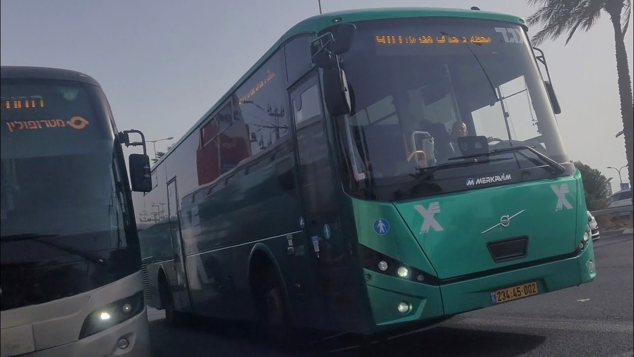 Buses of Egged, Kavim and Metropoline on Road 2 at Cimena City/Big ...