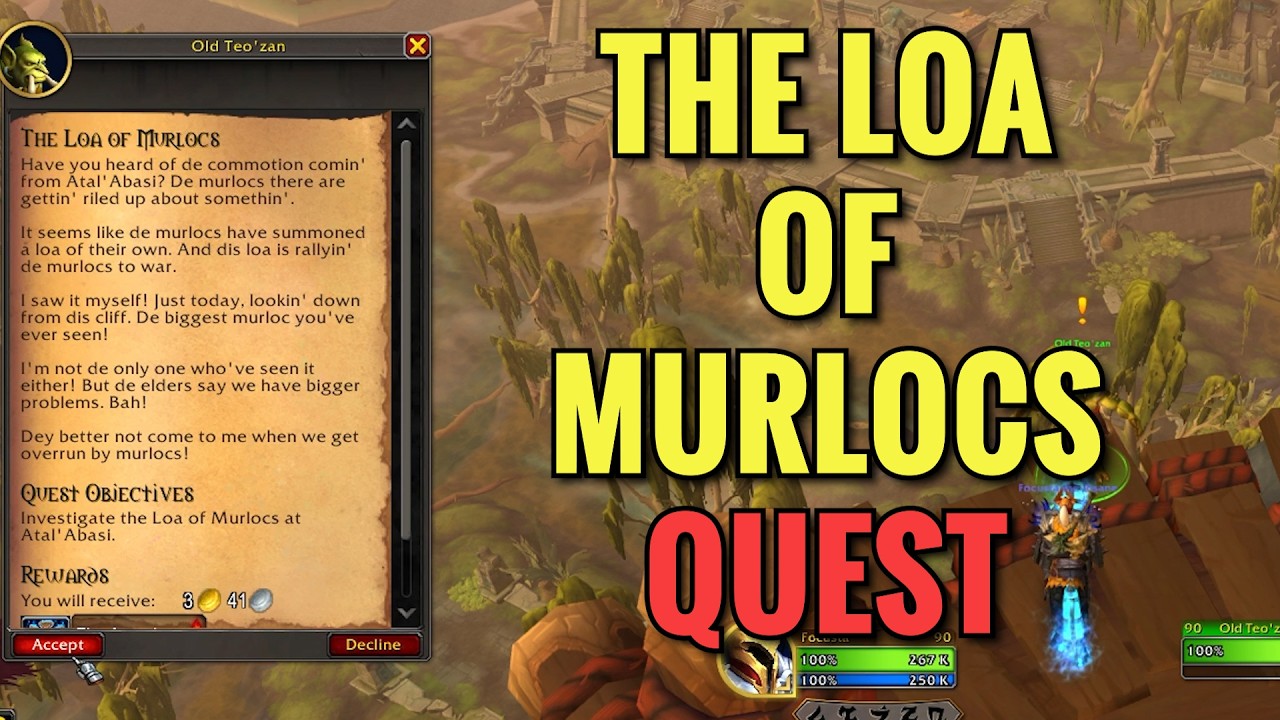 The Loa Of Murlocs Quest (WoW Midnight) - YouTube