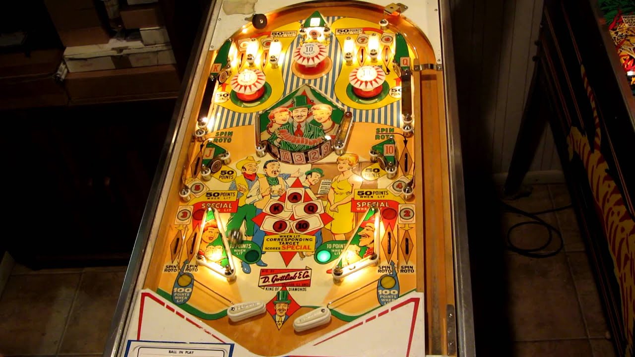 Gottlieb King of Diamonds Pinball Machine HD 1080p - YouTube