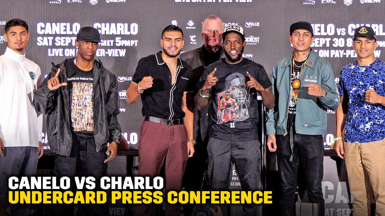 Canelo vs. Charlo • UNDERCARD FINAL PRESS CONFERENCE | ShowTime Boxing ...