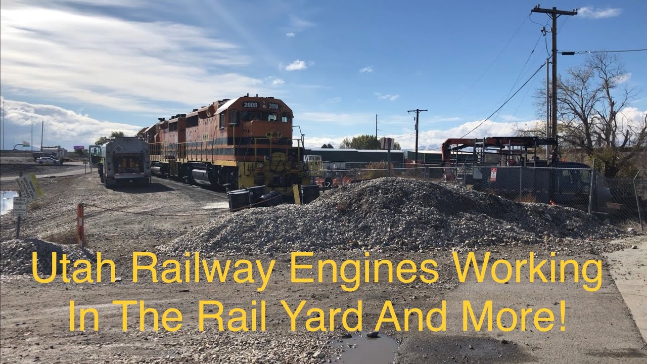 Utah Railway Engines Working In The Yard! - YouTube