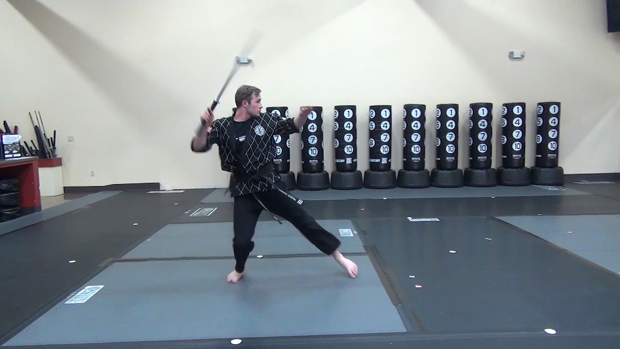 American Dojo Straight Edge Sword Section 5 - YouTube