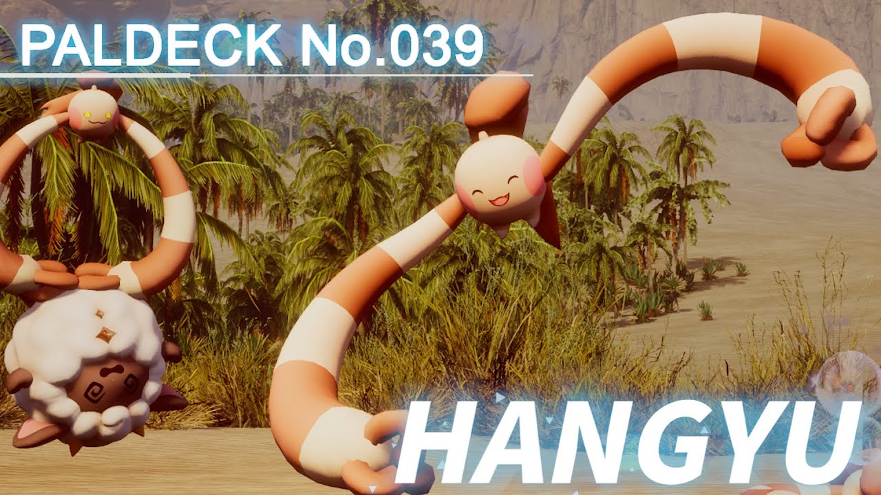 Paldeck | No.039 HANGYU - Palworld | Gameplay | Pocketpair - YouTube