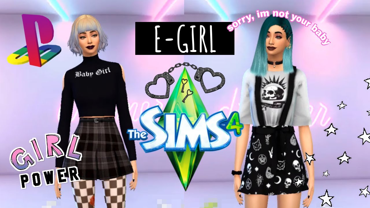 THE SIMS4: E GIRL 🖤 - YouTube