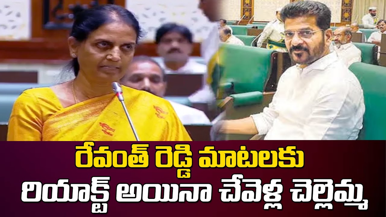 Chevella Pranahitha Issue | MLA Sabitha Indra Reddy First Speech In ...
