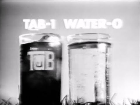 Tab soft drink commercial, USA 1974 (black and white television version ...