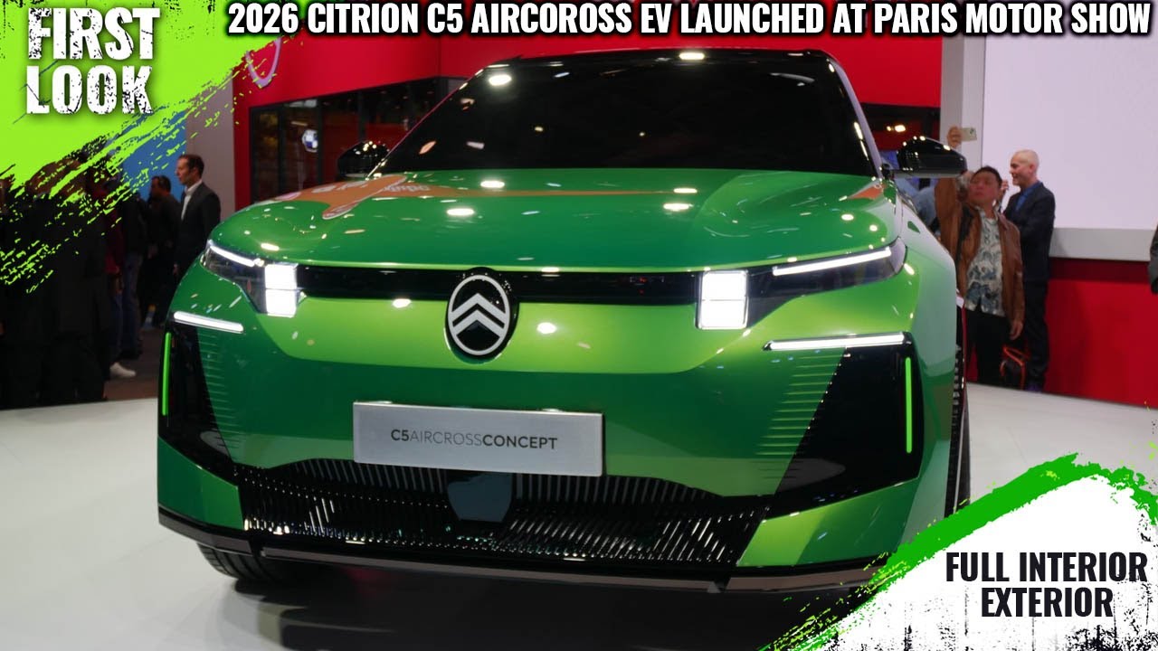 2026 Citroen C5 Aircross EV Launched At Paris Motor Show 2024 - First ...