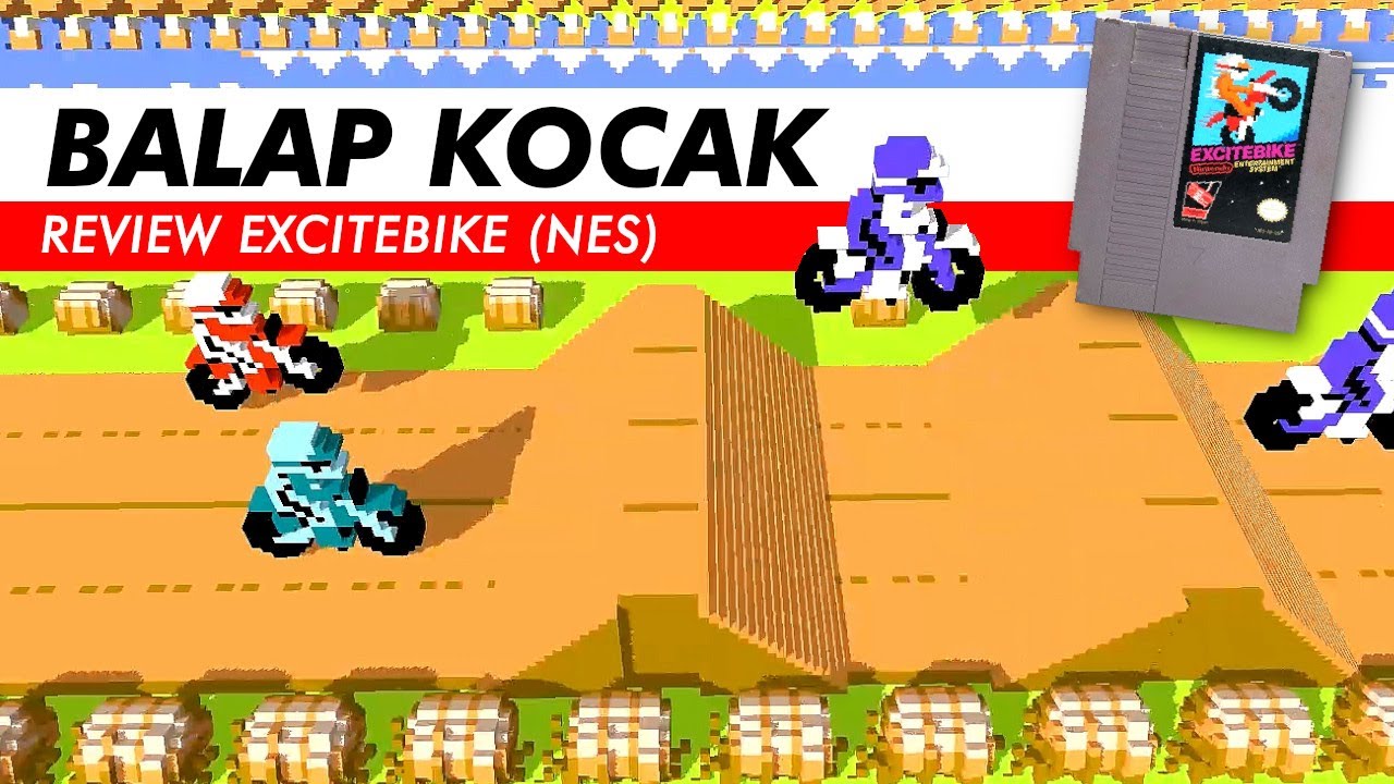 Nostalgia Game Jadul Nintendo Balap Motor Excitebike - YouTube