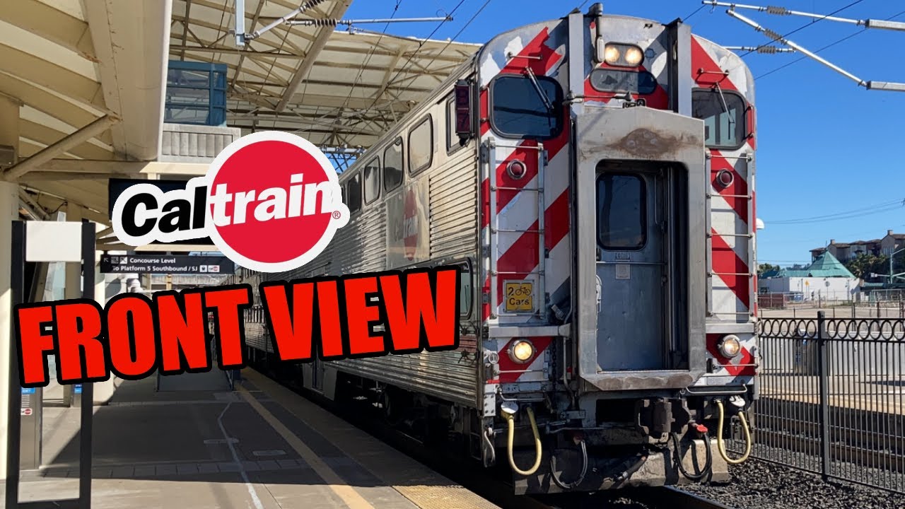 Caltrain Baby Bullet 707 Front View Redwood City to Millbrae - YouTube