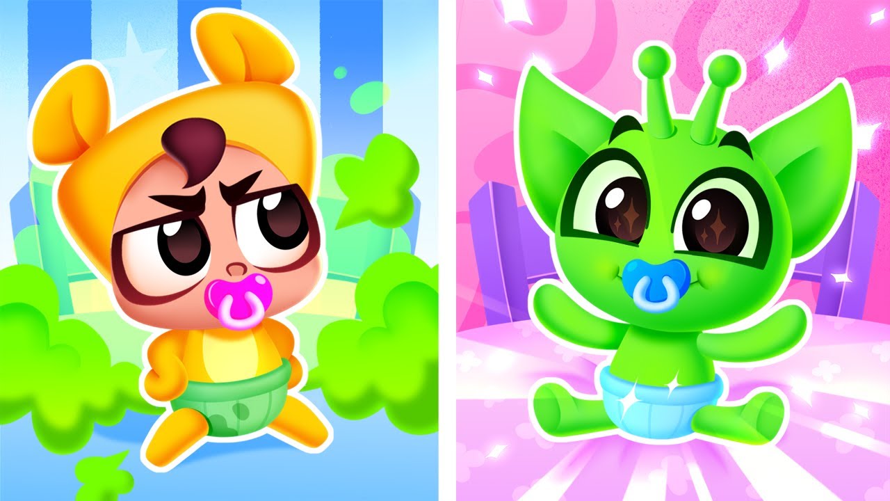 👶 Cute Baby Alien 👽 Taking Care of the Baby 🛸 Cartoons for Kids ...