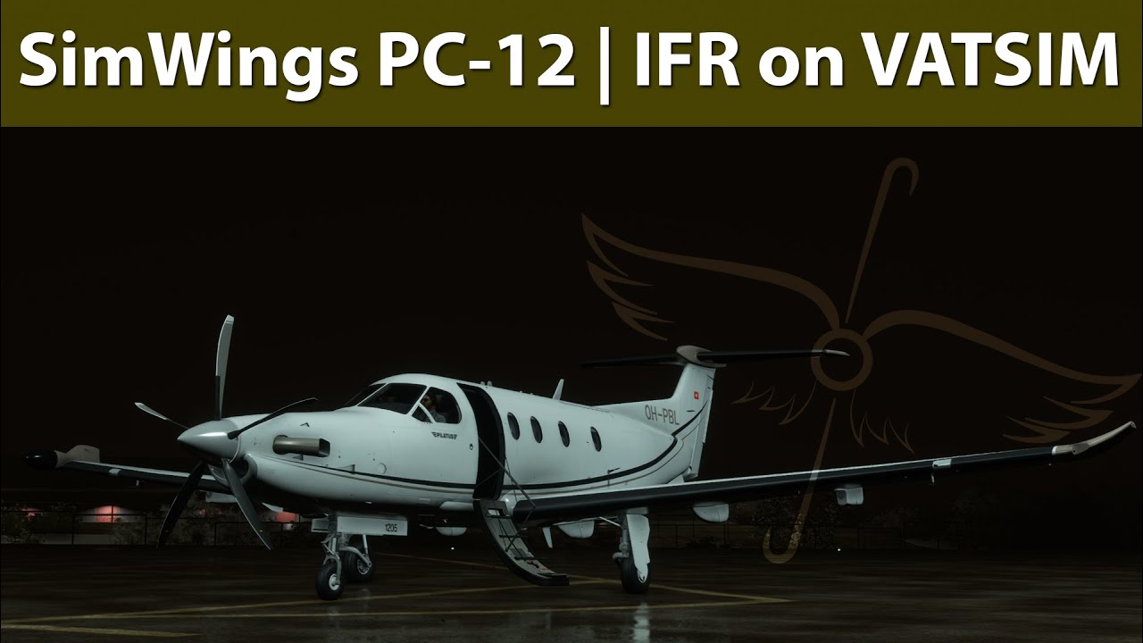 SimWorks Pilatus PC-12 | Winter IFR on VATSIM - YouTube