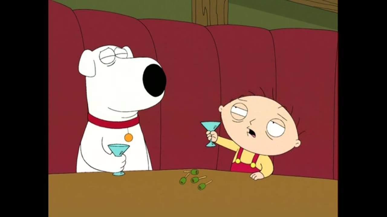 Family Guy - Brian takes Stewie out for a night of drinking - YouTube