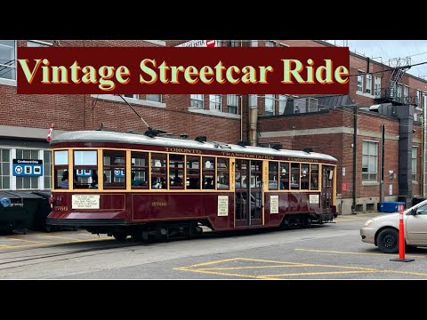 TTC 1922 Peter Witt Streetcar 720 Degree Ride around Hillcrest Complex ...