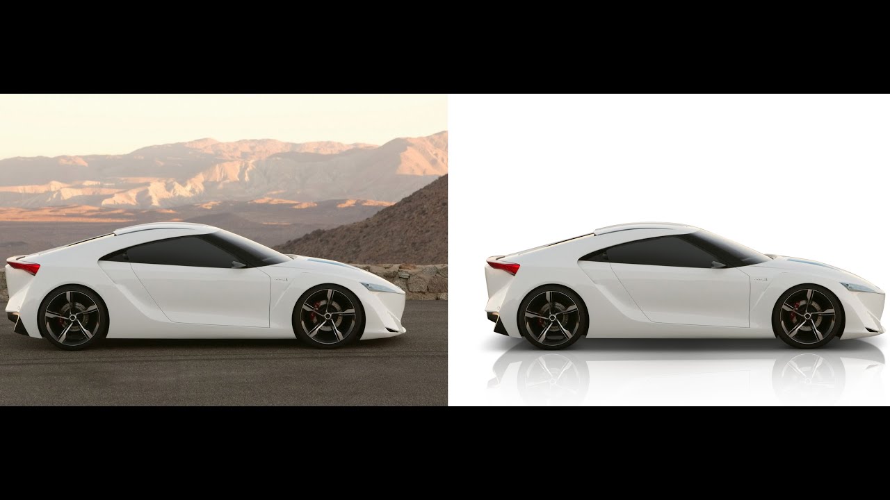 How to create car image reflection shadow very easily and quickly ...