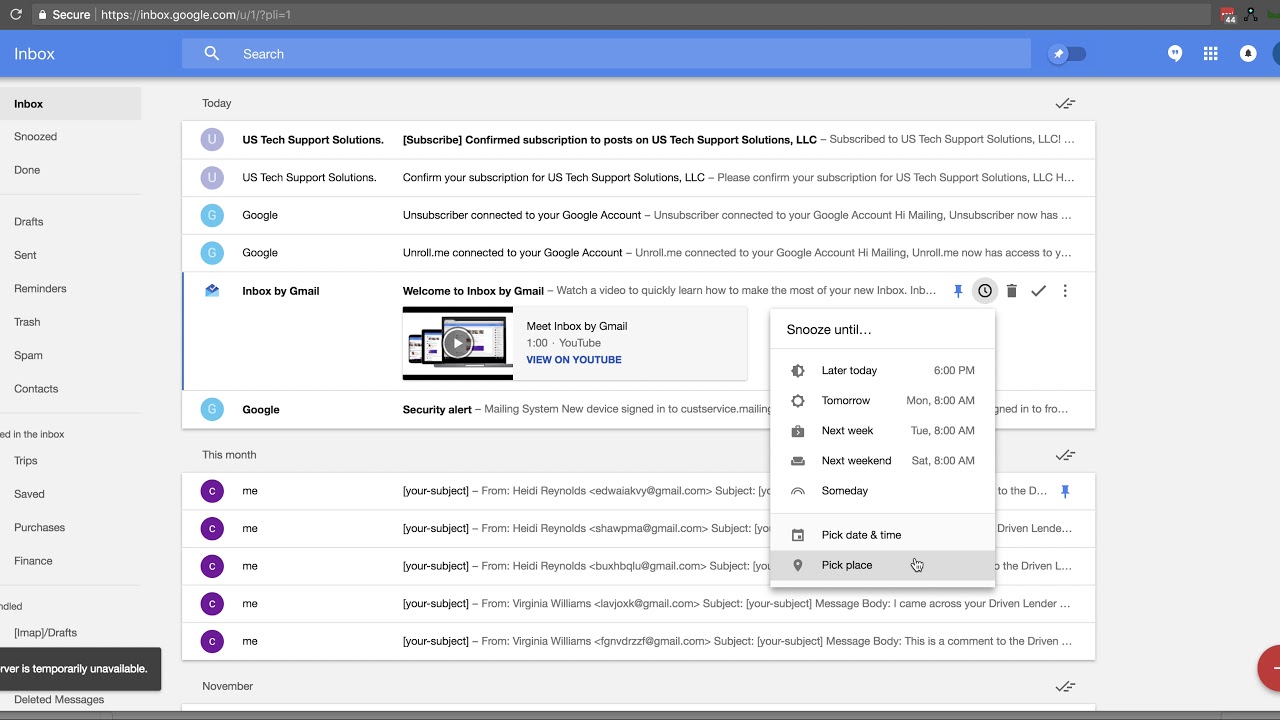Cleaning out Gmail by Archiving - YouTube