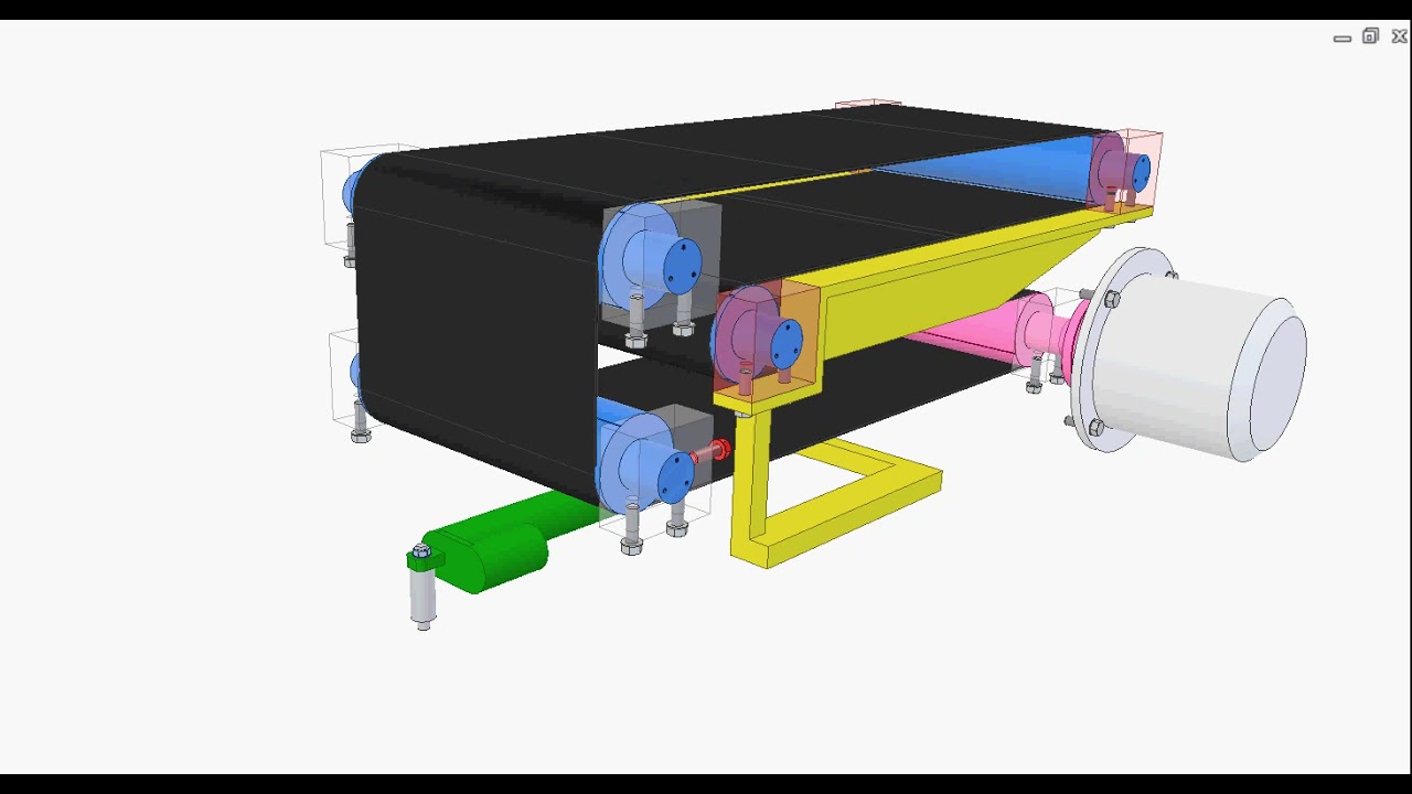 Retractable conveyor - YouTube