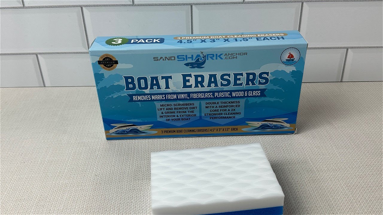 My Review of SandShark Premium Magic Eraser Sponge for Boats - YouTube