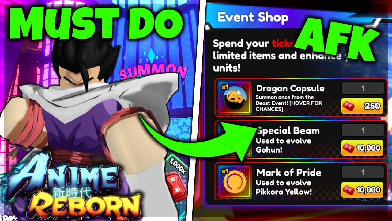 How To AFK Macro Red Tickets In Anime Reborn! ROBLOX - YouTube