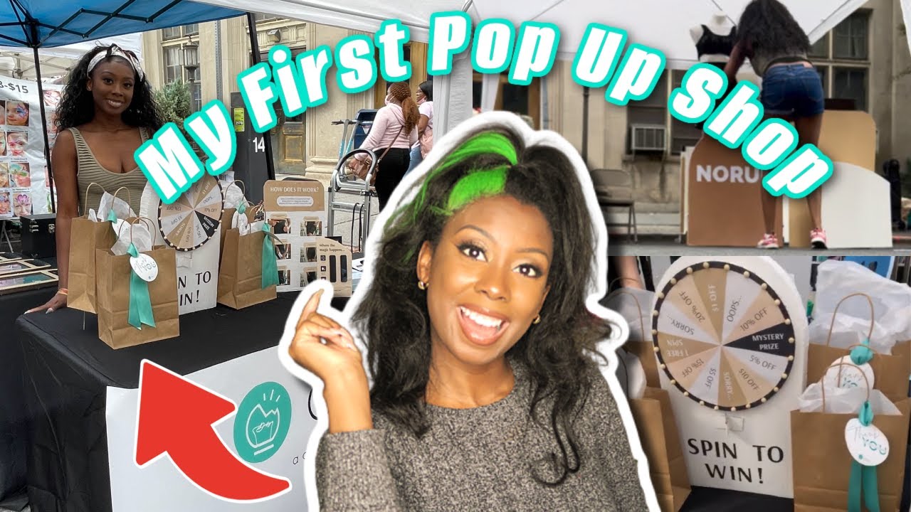 how I prepared for my first HUGE pop up shop + mini tutorial - YouTube