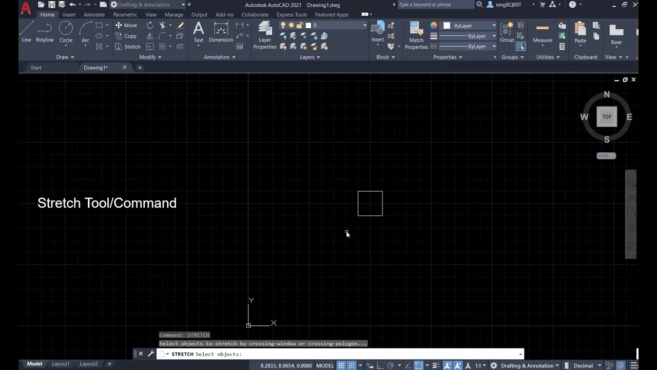 AutoCAD 2021 Tutorial How To Use Stretch Tool YouTube AutoCAD 2021 Tutorial How To Use Stretch Tool YouTube