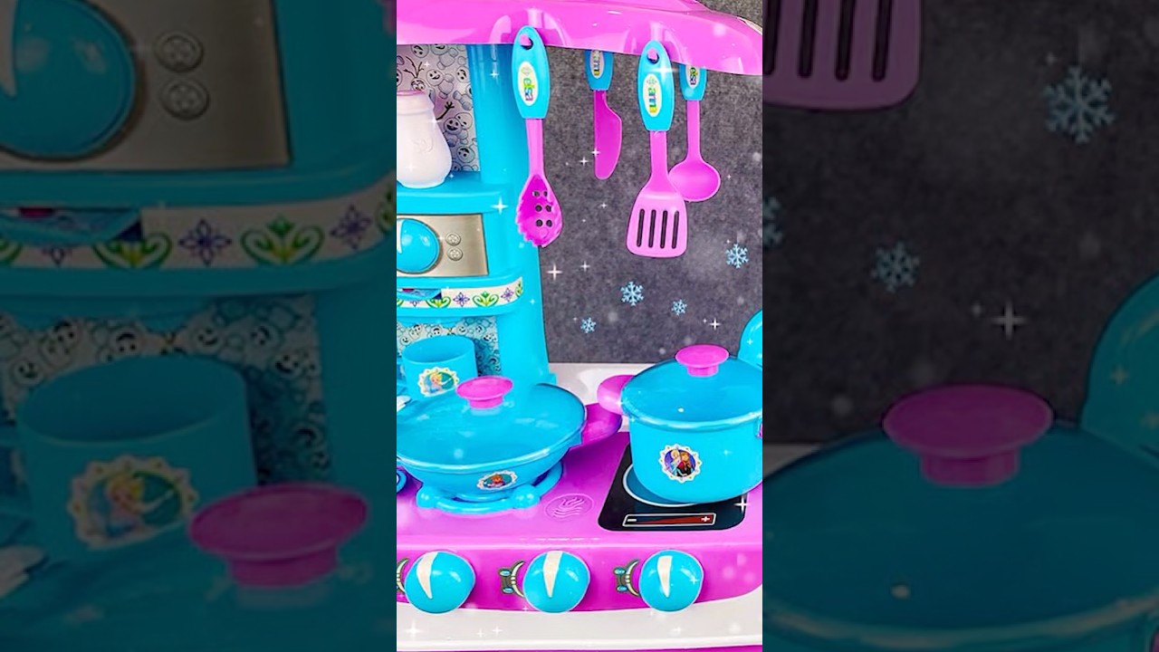 03 Minutes Satisfying with Unboxing Disney Frozen Elsa Kitchen Playset ...