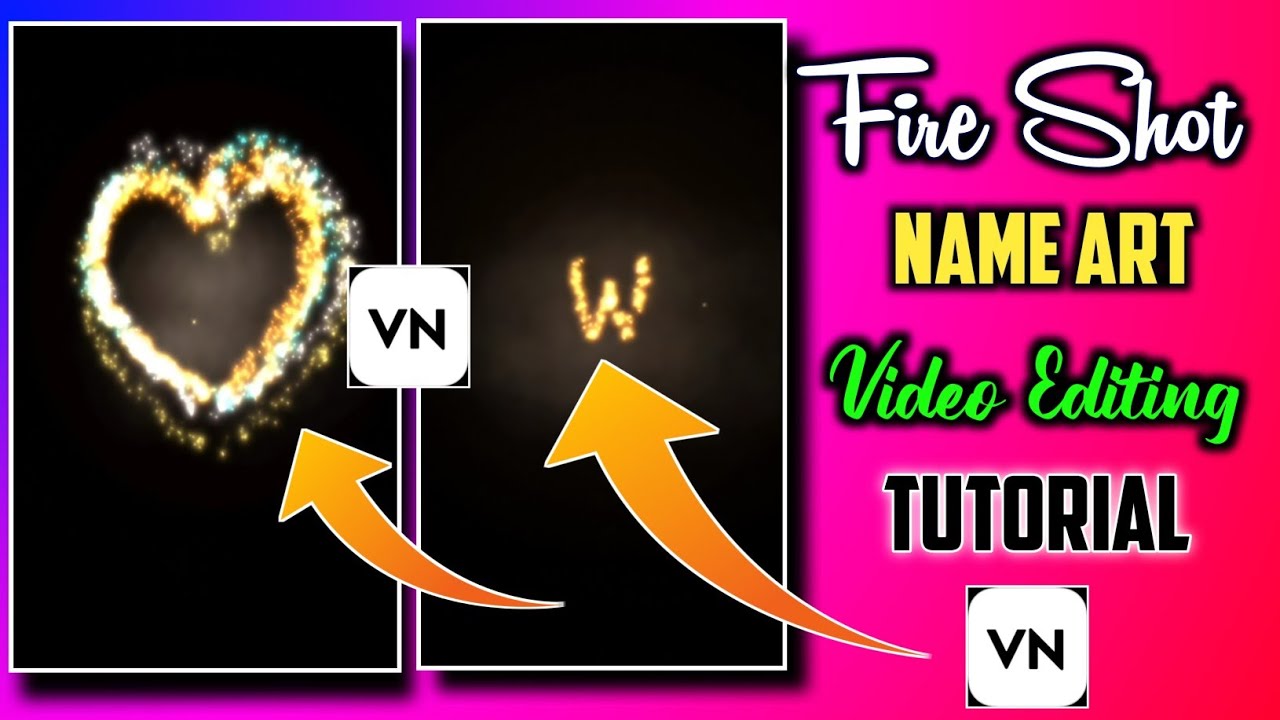 How to Make Fire Shot Name Art Video | Fire Shot Name Art Video Editing ...