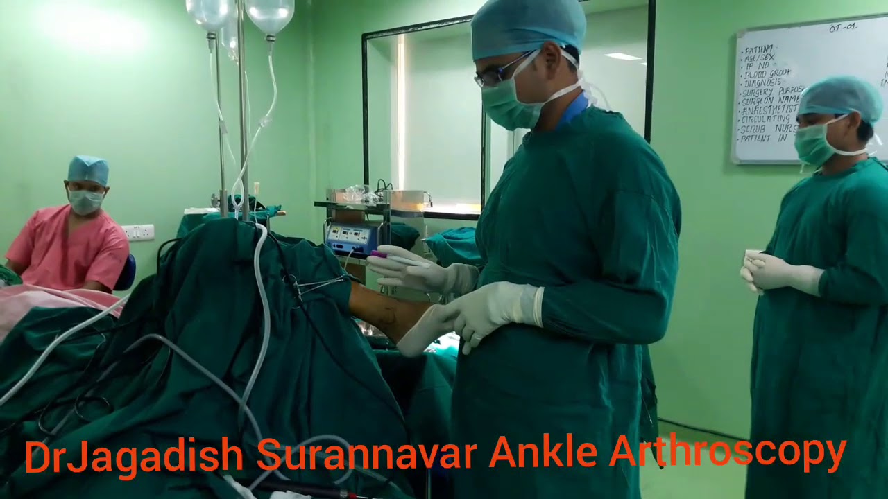 Ankle Arthroscopy(synovectomy) by dr Jagadish Surannavar - YouTube