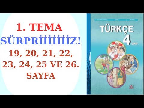 4. SINIF TÜRKÇE DERS KİTABI ADA MATBAACILIK YAYINLARI 1. TEMA SÜRPRİİİİİİİZ!