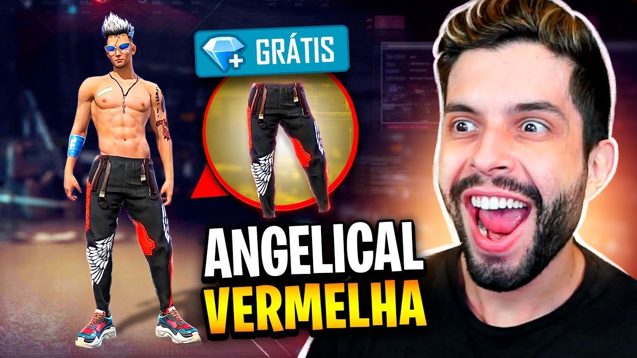 CHEGOU A NOVA CALÇA ANGELICAL VERMELHA NO FREE FIRE!! - YouTube