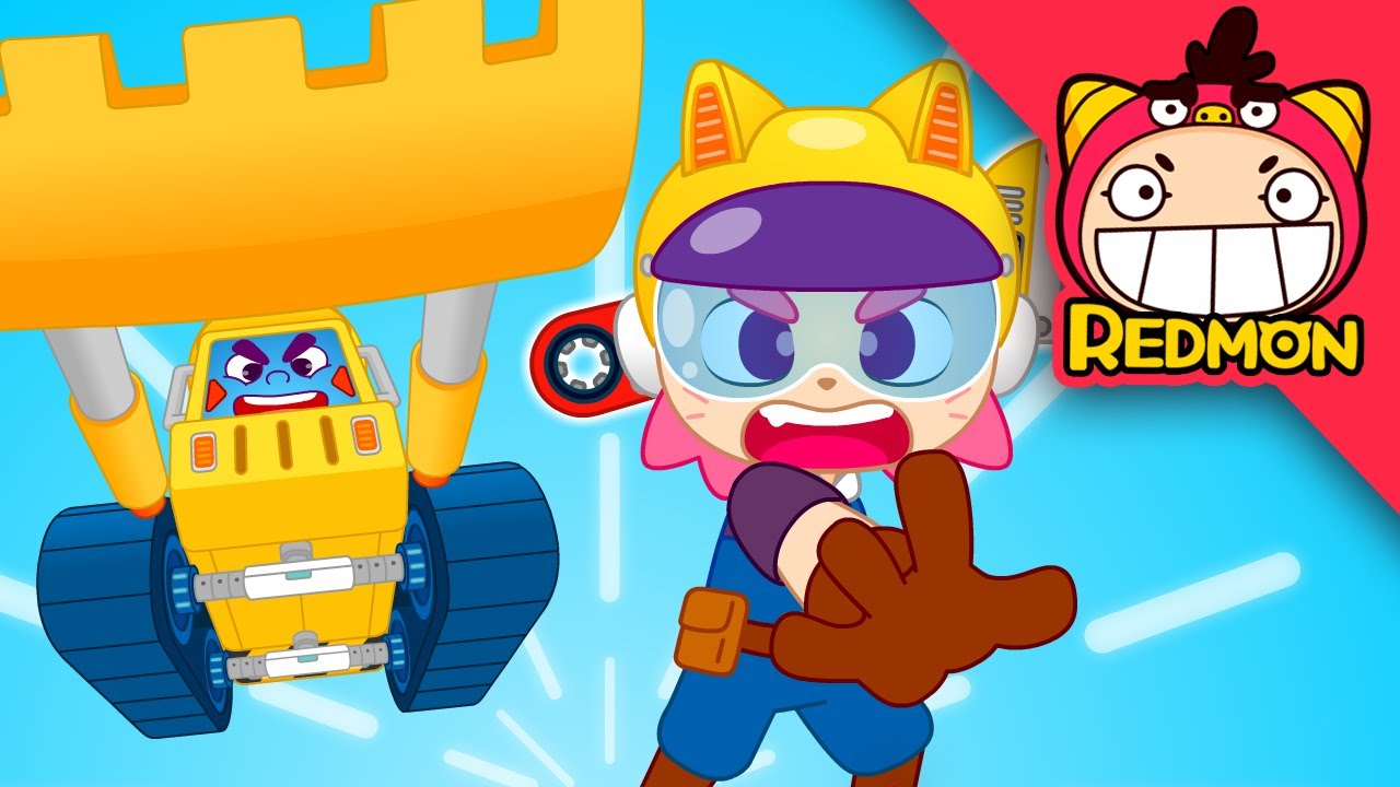 Make the Bulldozer | Vehicle Assembly | 4K cartoon | REDMON - YouTube