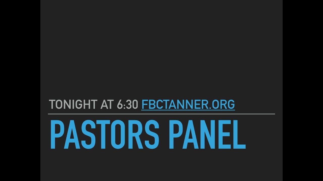 Pastors Panel (March 25th) - YouTube
