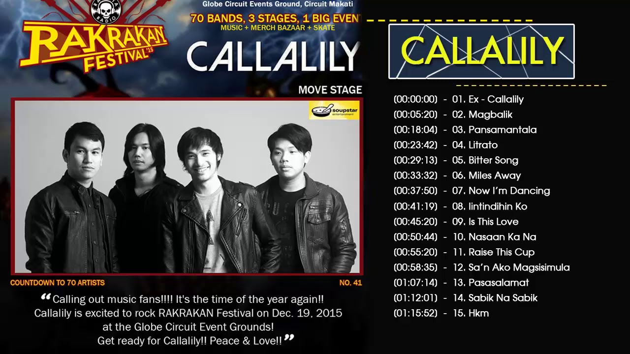 Callalily Greatest Hits - Callalily songs Collection - Callalily ...
