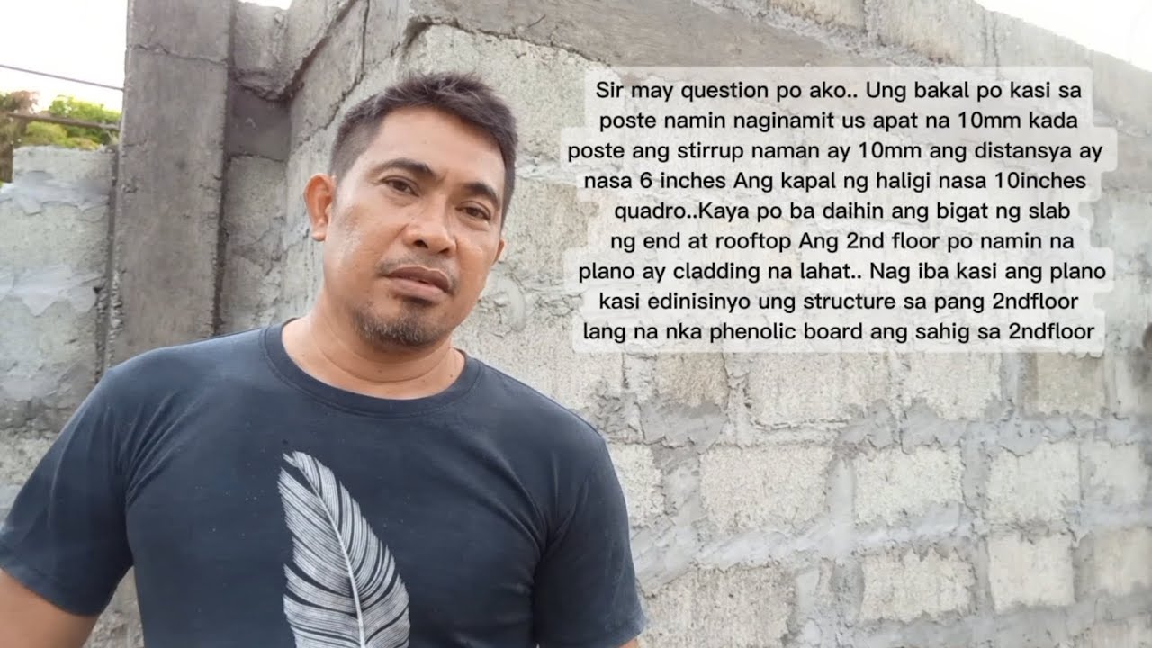 10mm na bakal sa poste_ kaya bang dalhin ang slab..2nd floor - YouTube