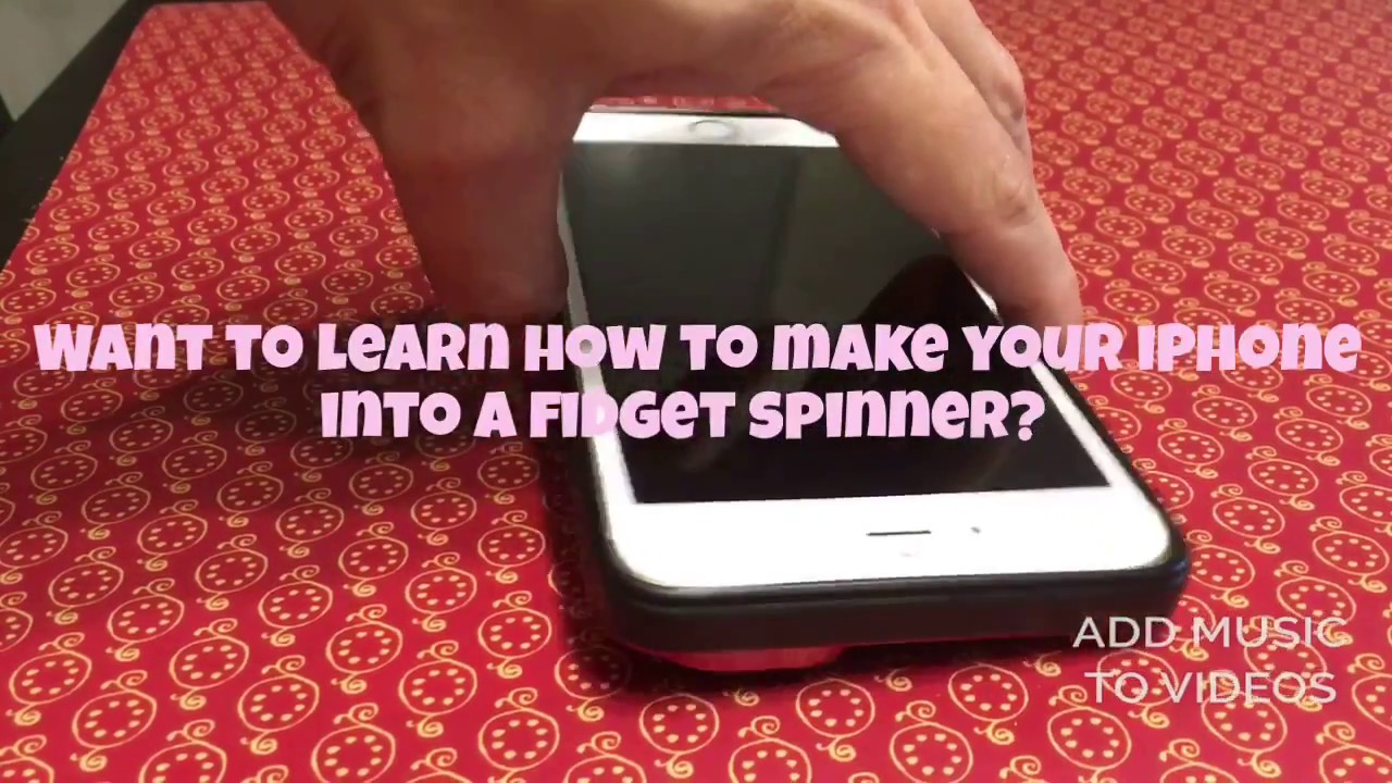 Learn how to turn your iPhone into a fidget spinner - YouTube