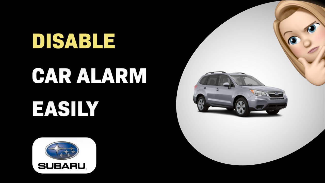 How to Easily Disable Your 2016 Subaru Forester's Car Alarm - YouTube