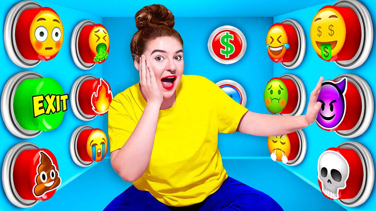 1000 Mystery Buttons.. Only 1 will let you ESCAPE! - YouTube