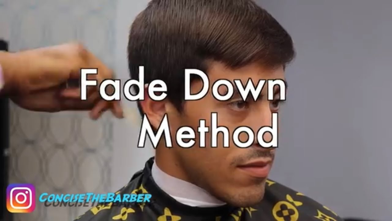 How to Fade Down (Method) Haircut Tutorial, Simple To Follow ...