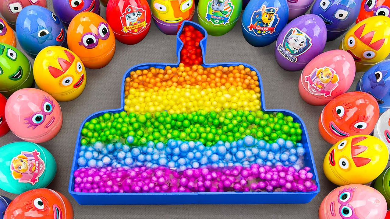 Satisfying ASMR | Make Rainbow Birthday Bathtub by Mixing Floam SLIME ...