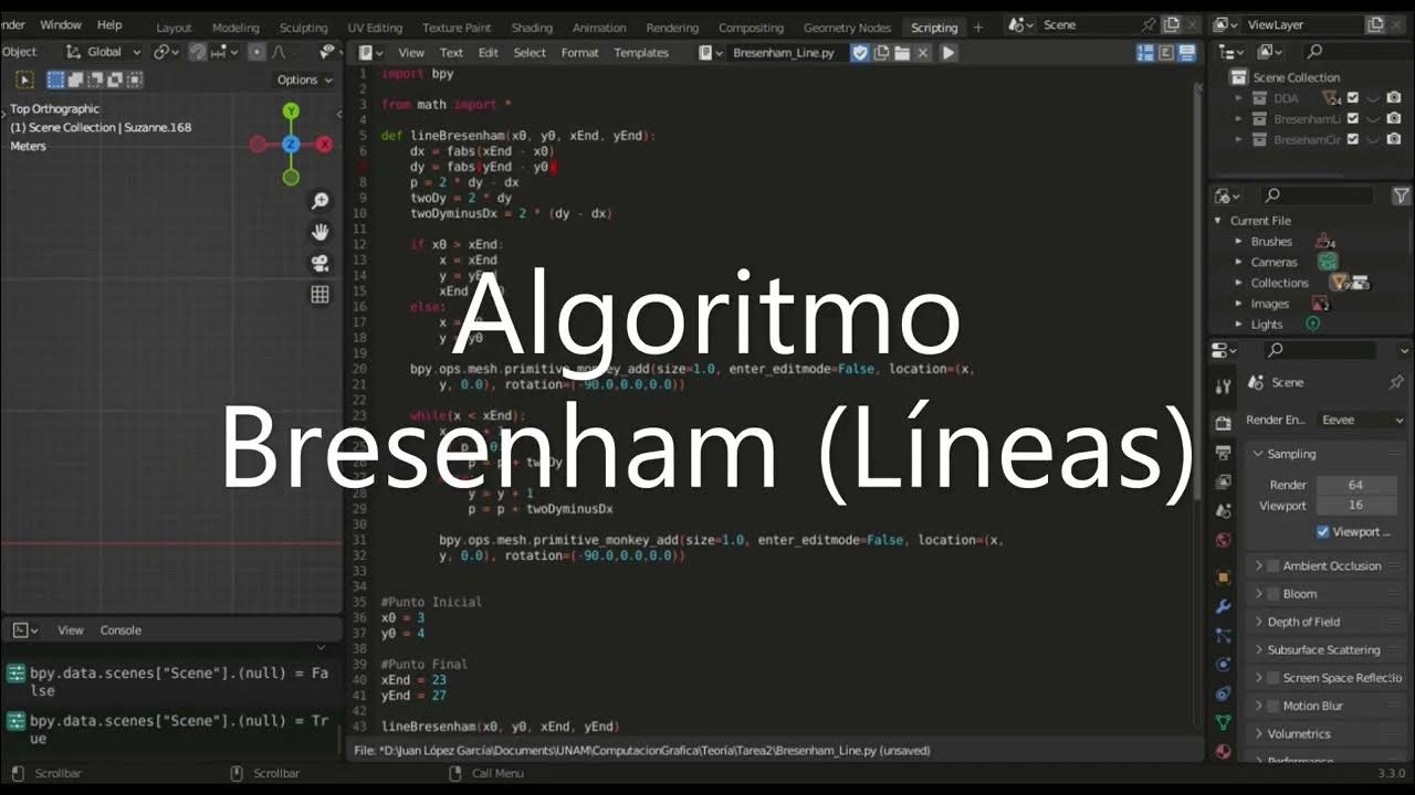 Tarea 2 - Algoritmos DDA y Bresenham - YouTube