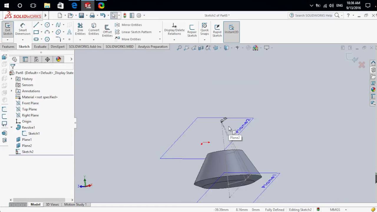 Solidworks tutorial - Straight bevel gear and pinion design - YouTube