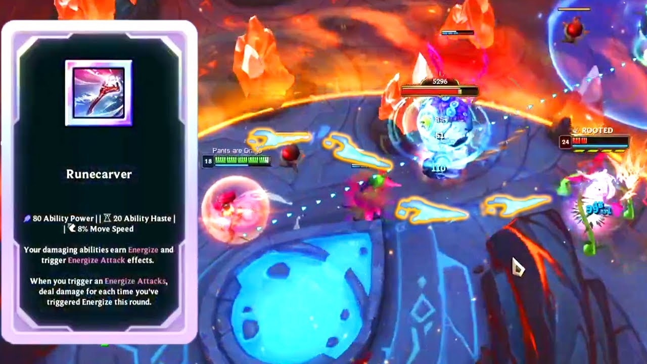 RANk 1 ARENA SHOWS YOU ZYRA WITH RUNECARVER MAKES HER PLANTS APPLY ...