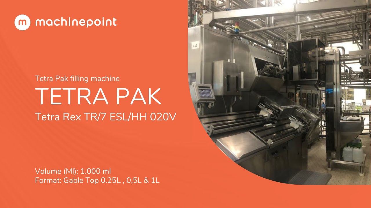 TETRA PAK Tetra Rex TR/7 ESL/HH 020V Tetra Pak filling machine | TETRA ...