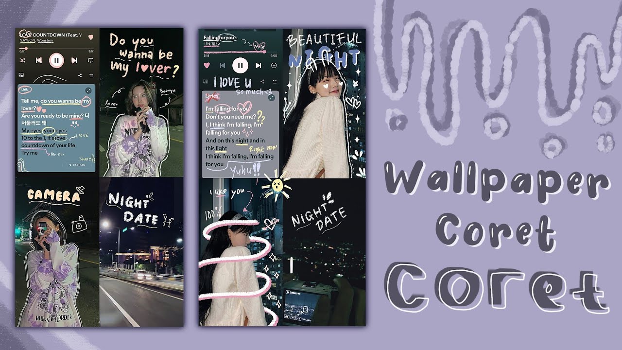 ⋆˚ tutorial wallpaper coret-coret aesthetic || gampang banget ˚⋆ - YouTube