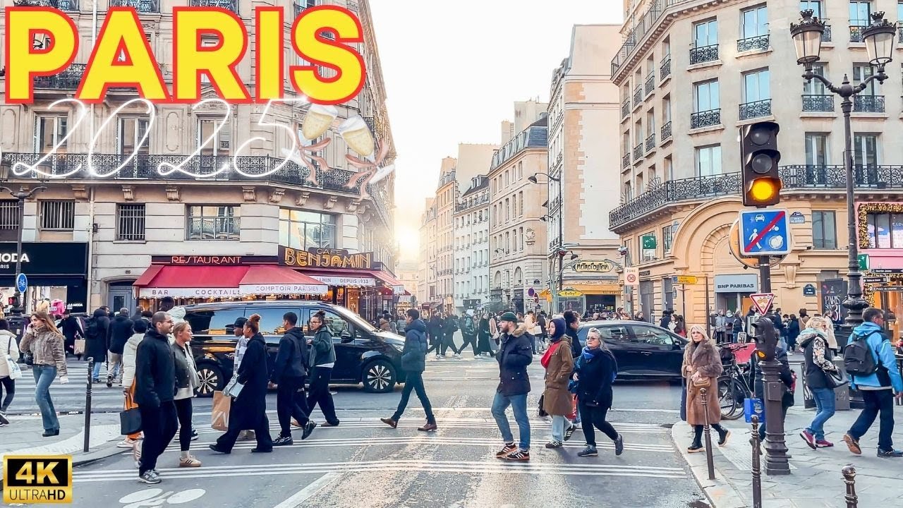 Paris, France 🇫🇷 - 4K PARIS 1'st January 2025 🥂 Central Paris Walk With ...