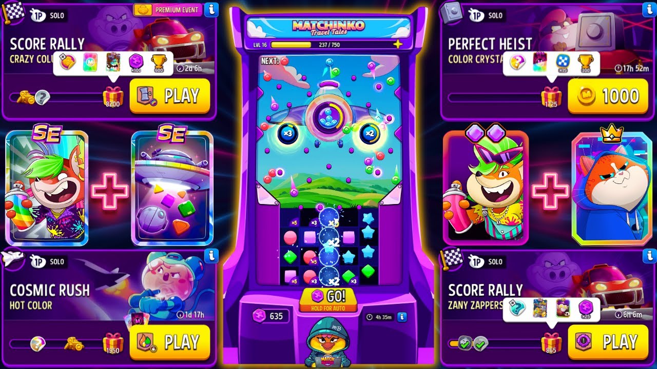 MATCHINKO TRAVEL TALES: UK🔥 X4 Solo: Hot Color / Zany Zappers / Color ...