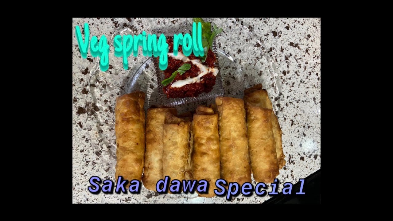Homemade Veg Spring Roll | Tibetan | Saka Dawa Special | First time ...
