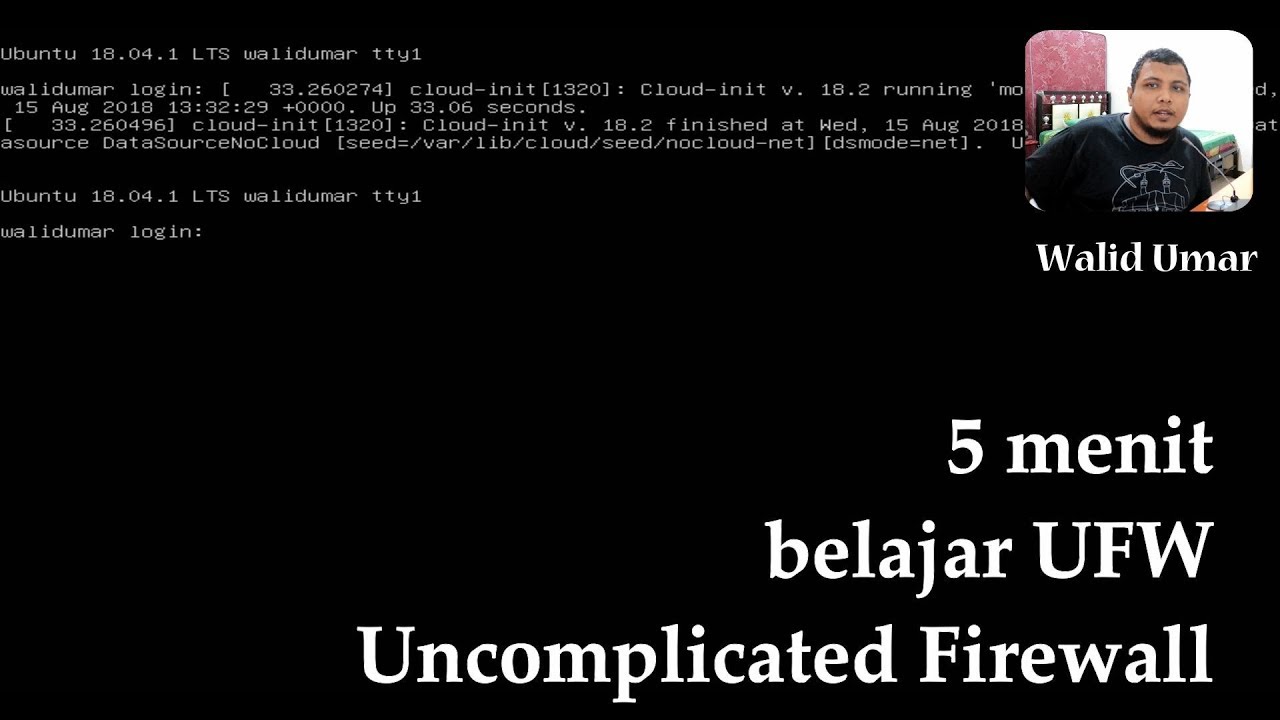5 menit Belajar UFW (UnComplicated Firewall) - YouTube